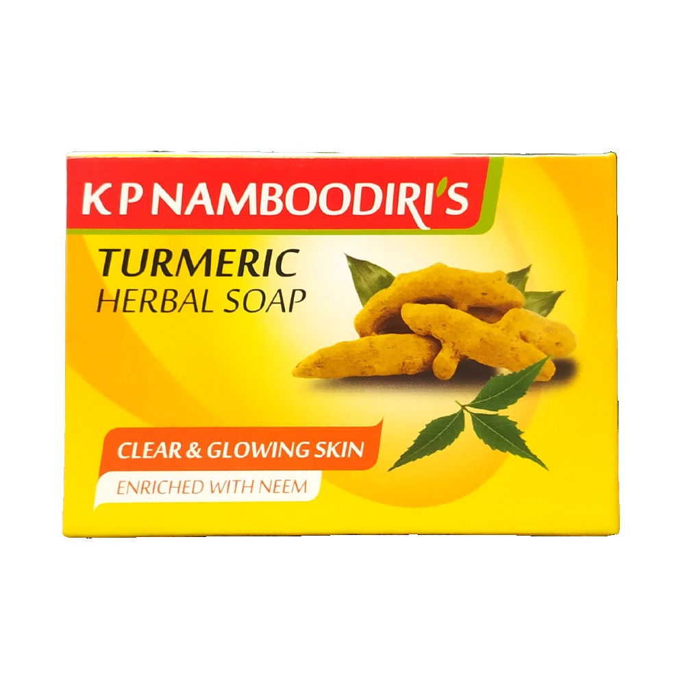 Buy KP Namboodiri turmeric soap 75gm Online - Texinkart